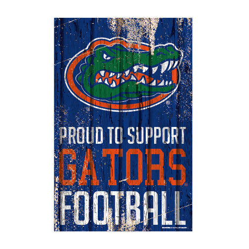Florida Gators Sign 11x17 Wood Proud to Support Design – Fan Shop HQ