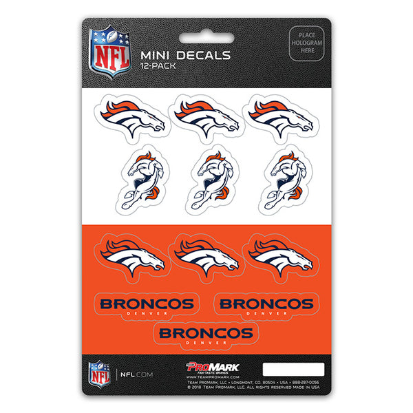 Denver Broncos Decal Set Mini 12 Pack – Fan Shop HQ