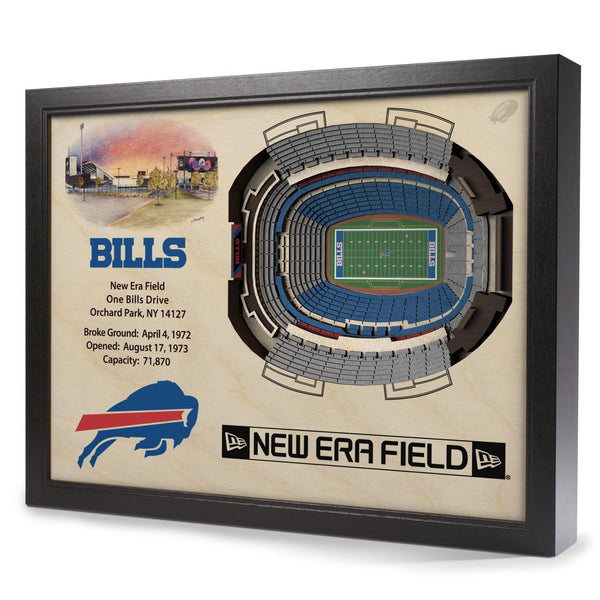 Buffalo Bills 25-Layer StadiumView 3D Wall Art – Fan Shop HQ