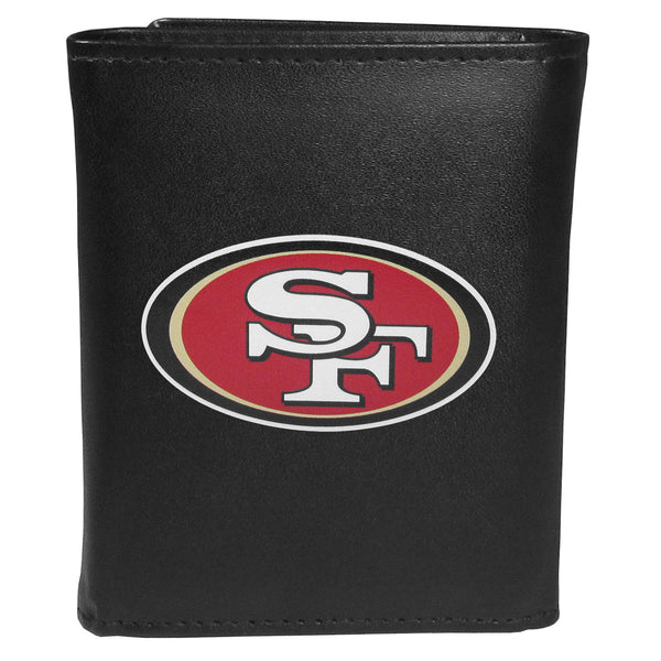 San Francisco 49ers Leather Trifold Wallet, Large Logo – Fan Shop HQ